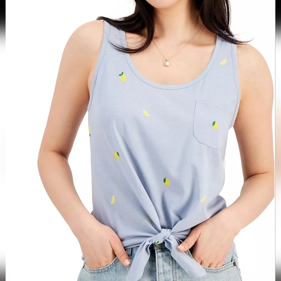 Rebellious One | Tops | Rebellious One Lemon Print Tank Top | Poshmark